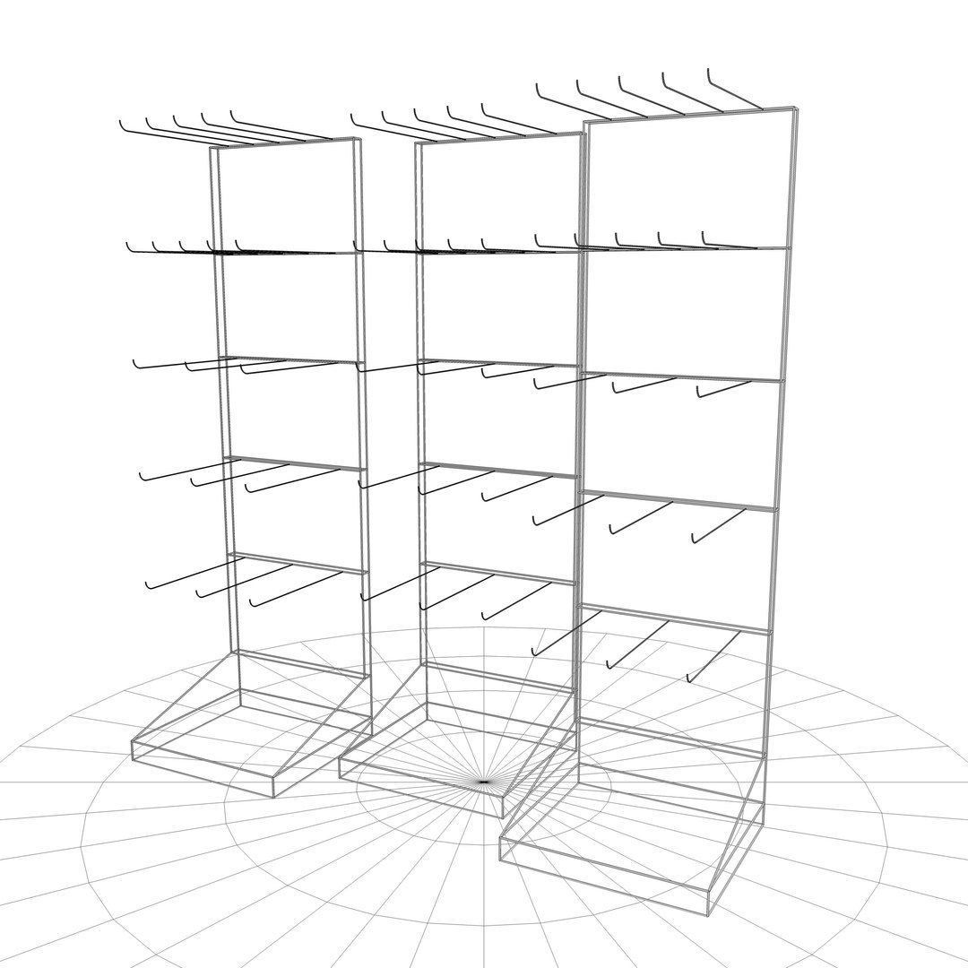Display Rack Model - TurboSquid 1361645