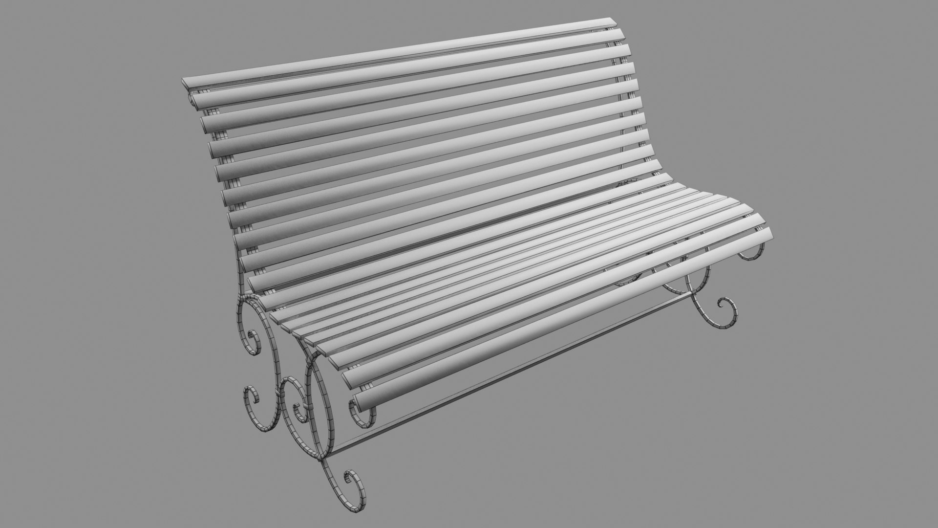 3D Old Bench Model - TurboSquid 1333475