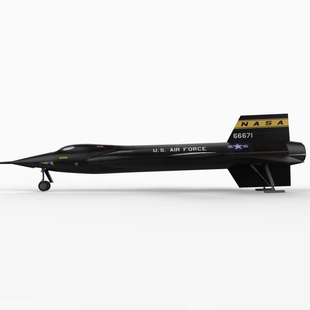 3d X-15 Rocket Plane 15 Model