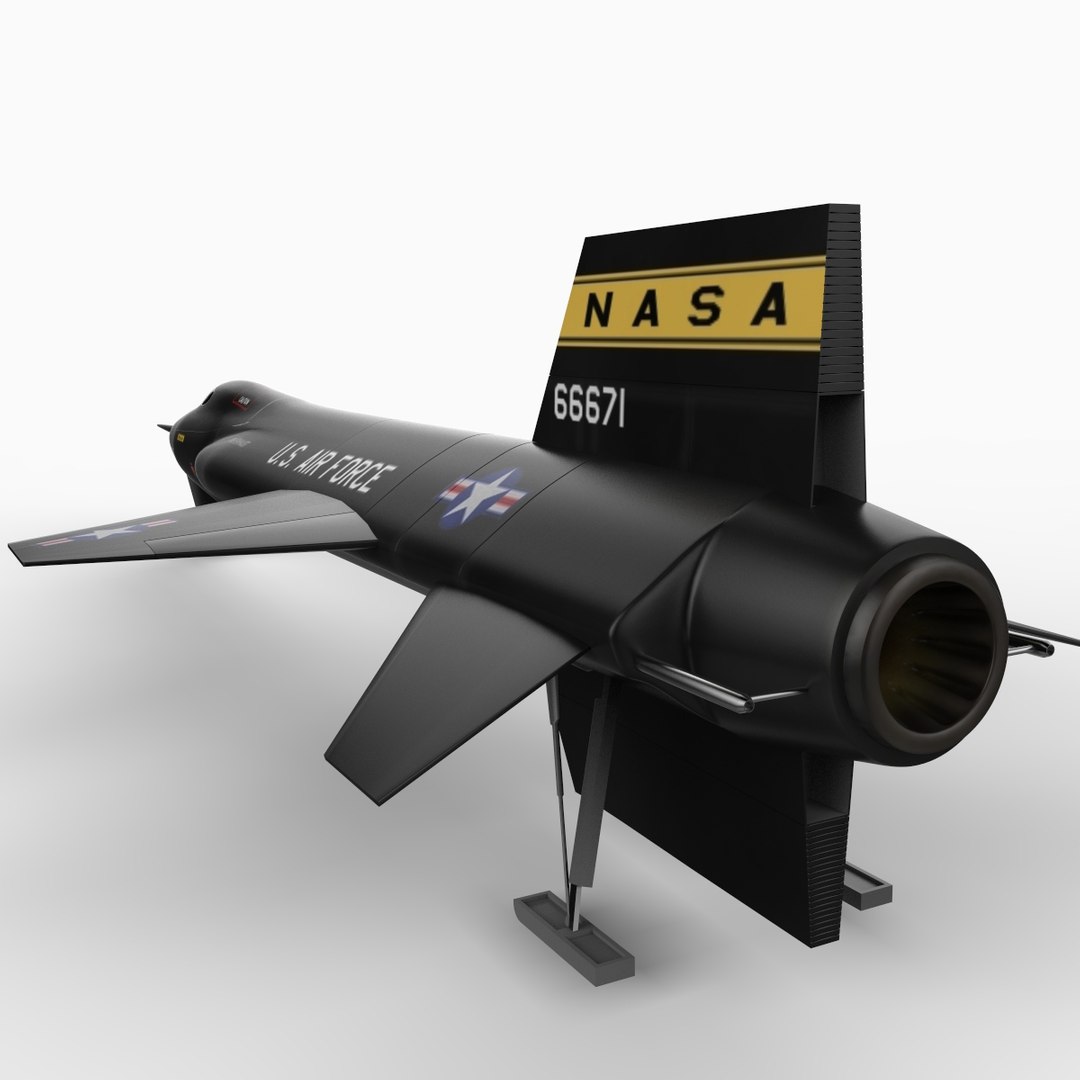 3d X-15 Rocket Plane 15 Model