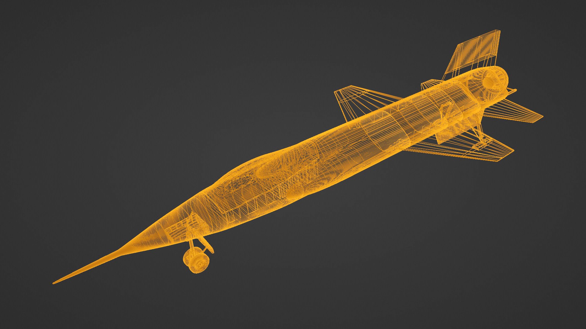 3d X-15 Rocket Plane 15 Model