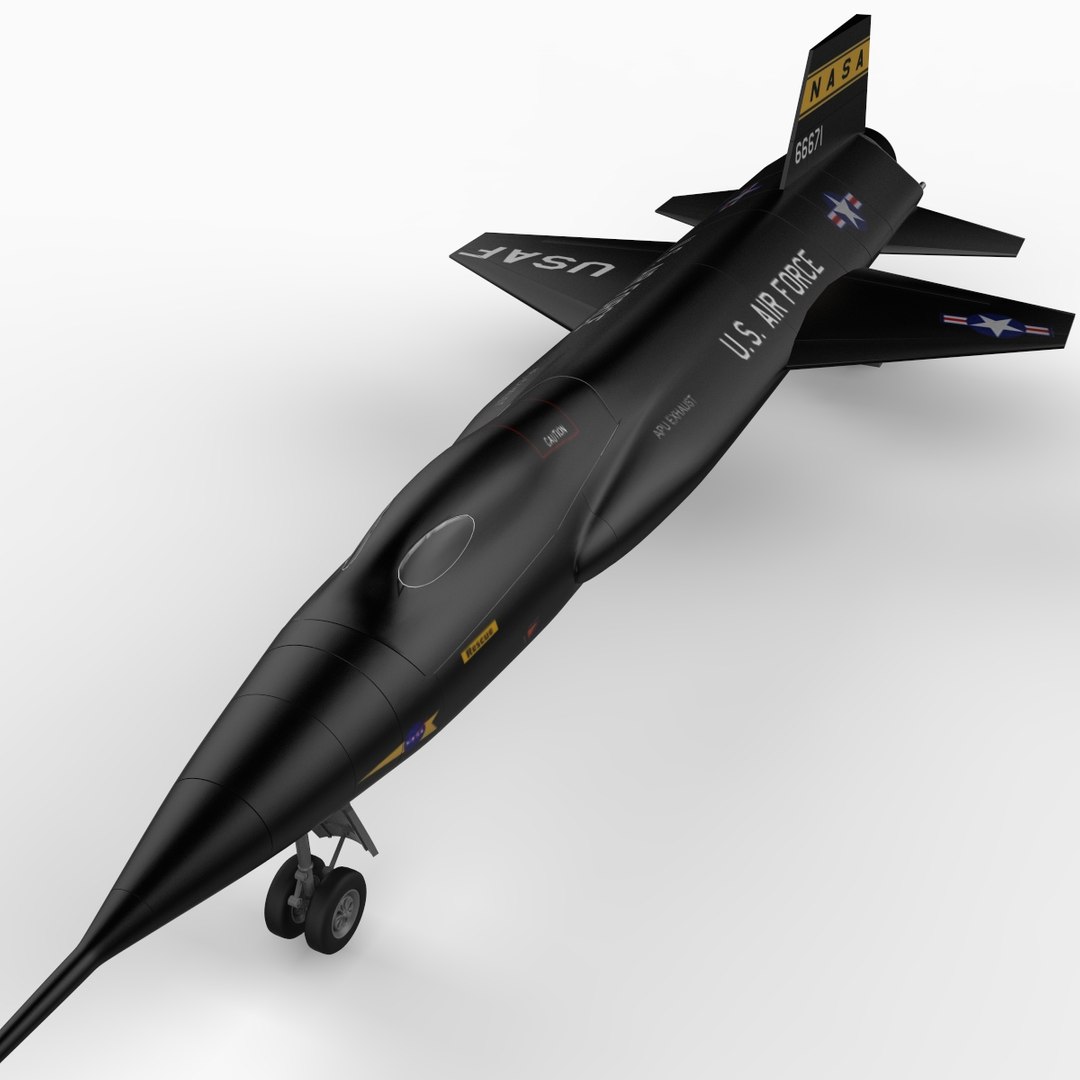 3d X-15 Rocket Plane 15 Model