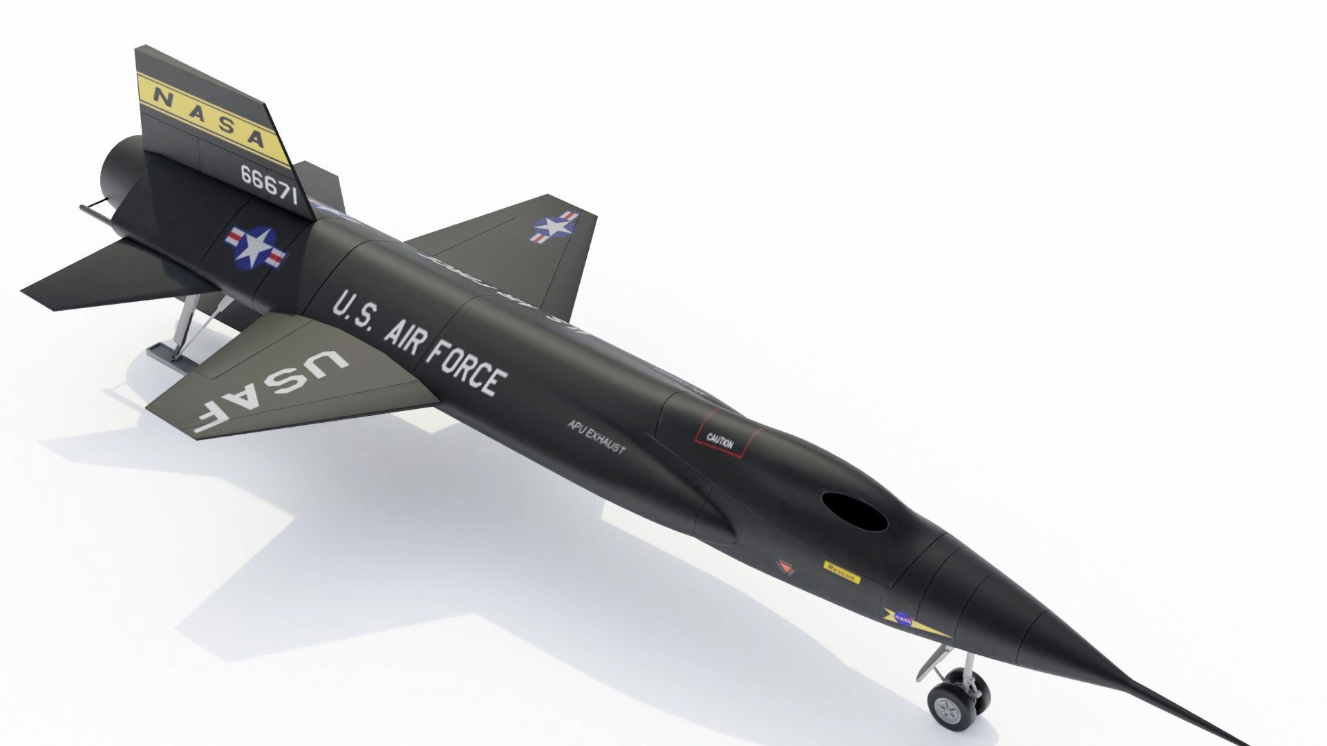 3d X-15 Rocket Plane 15 Model
