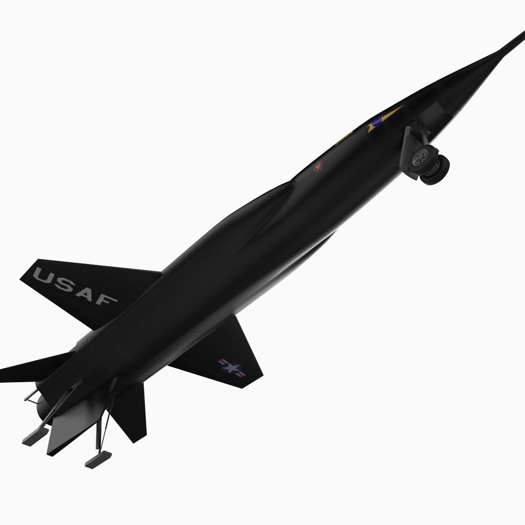 3d X-15 Rocket Plane 15 Model