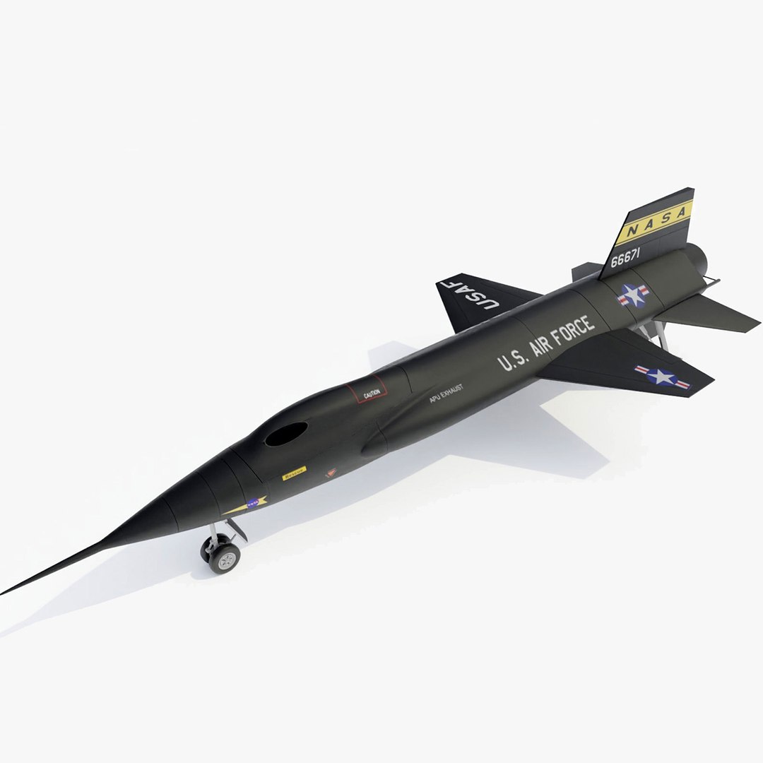 3d X-15 Rocket Plane 15 Model