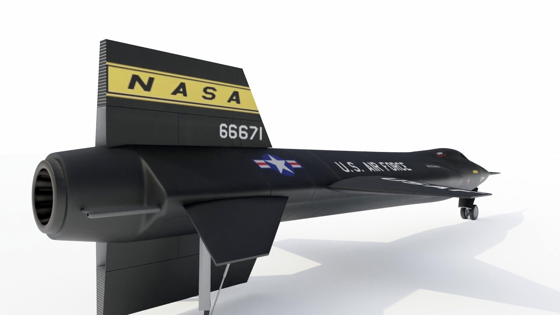 3d X-15 Rocket Plane 15 Model