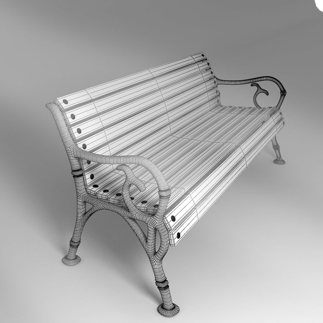 3D bench model - TurboSquid 693464