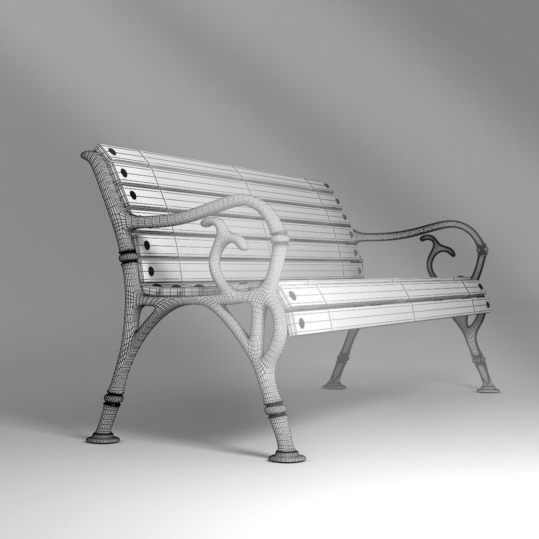 3D bench model - TurboSquid 693464