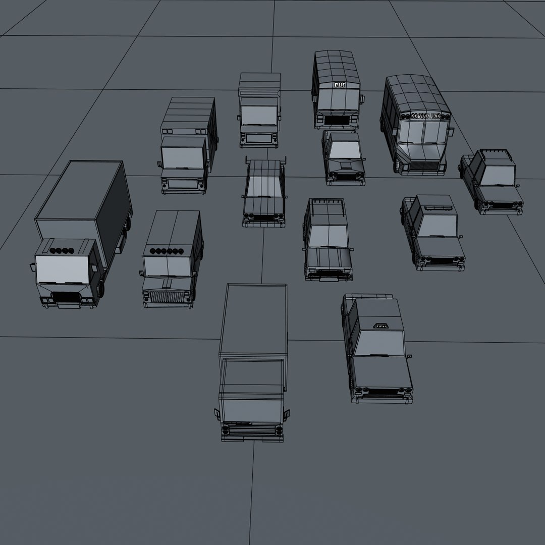 Cartoon Car Pack Model - TurboSquid 1322184