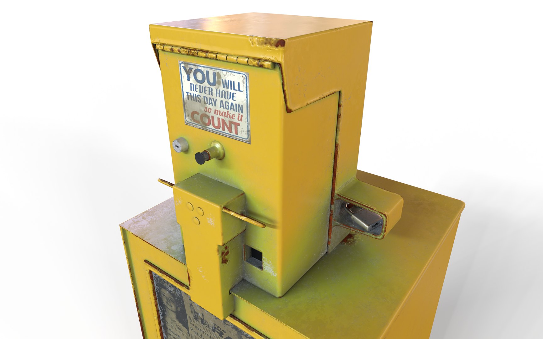 US Newspaper Boxes Game Ready PBR textures 3D model - TurboSquid 2150584