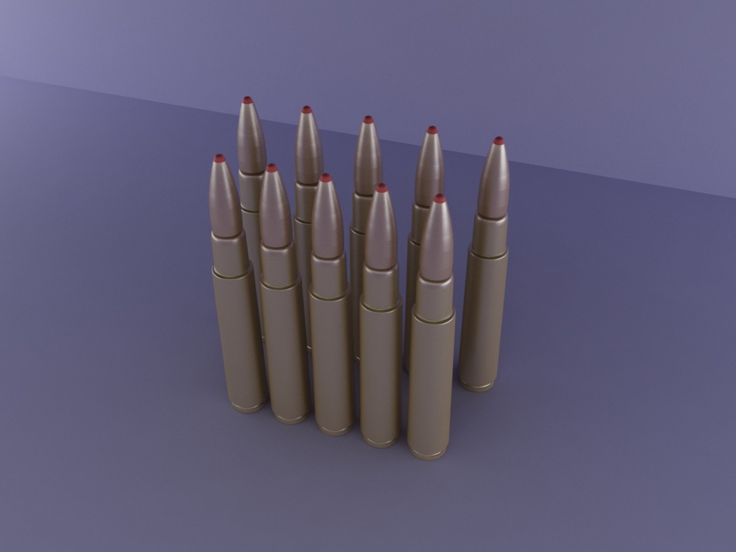 barrett bullet 3d model