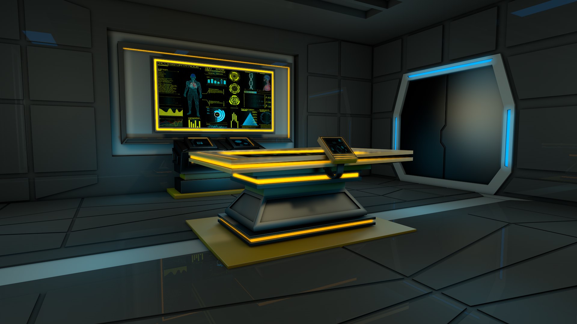 Control Room 3D Model - TurboSquid 2329546