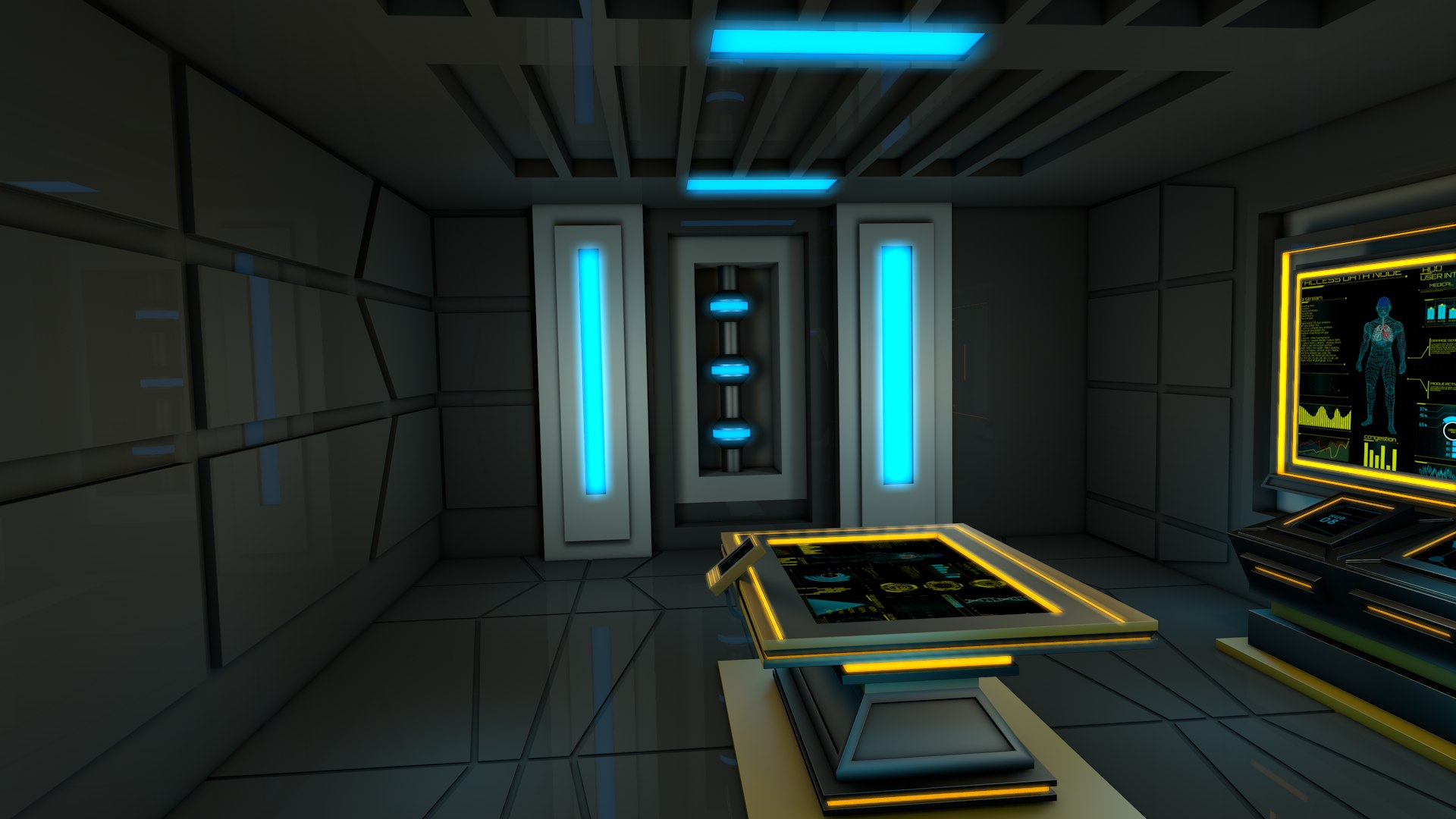 Control Room 3D Model - TurboSquid 2329546