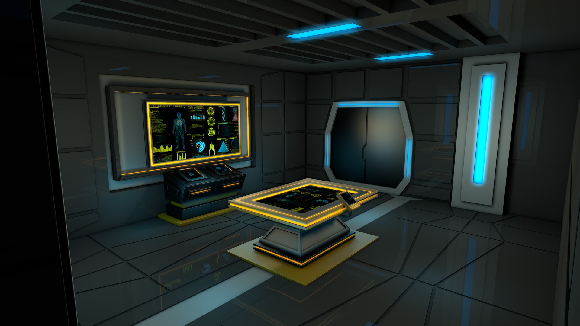 Control Room 3D Model - TurboSquid 2329546