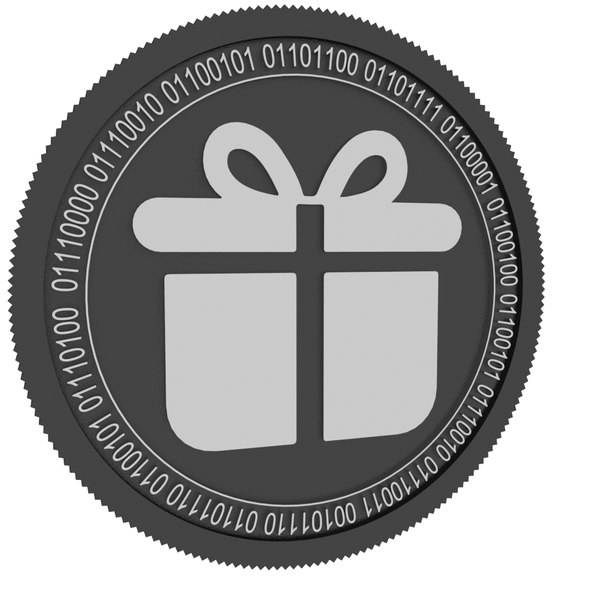 3D модель Gifto черная монета - TurboSquid 1497289