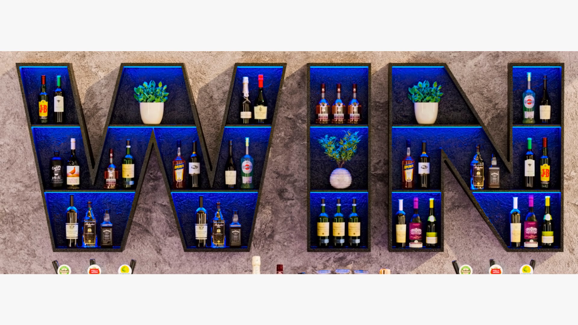 Pub With Neon Lights And Alcohol Collection 3D Model - TurboSquid 2052727