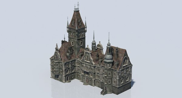 3D gothic house 03 build model - TurboSquid 1283139