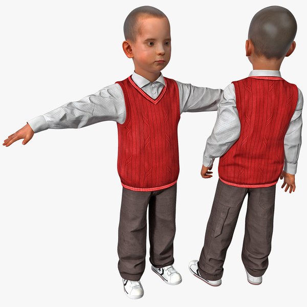 boy rigged 2 3d model