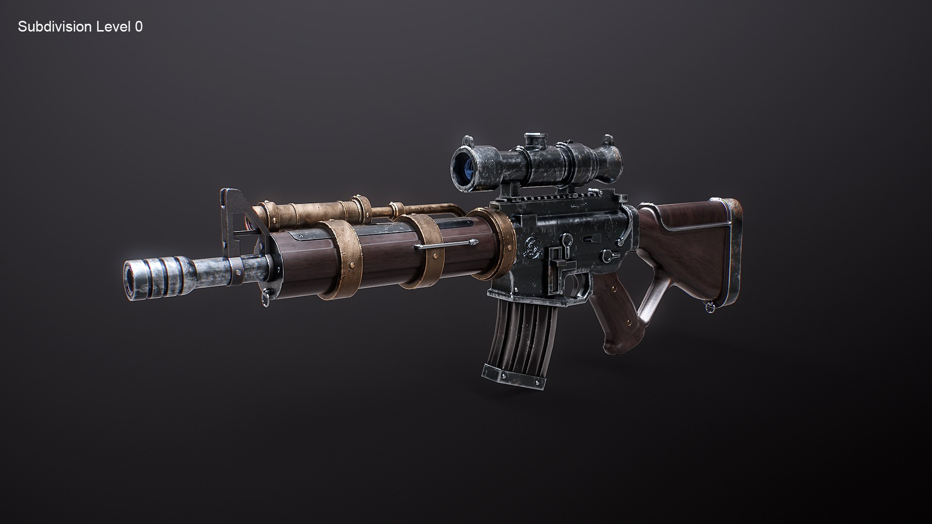 Steampunk Van And Gun Bundle Model - TurboSquid 2498653