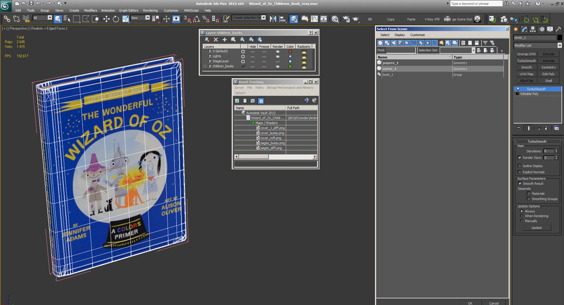 Wizard Oz Childrens Book 3D Model - TurboSquid 1254105