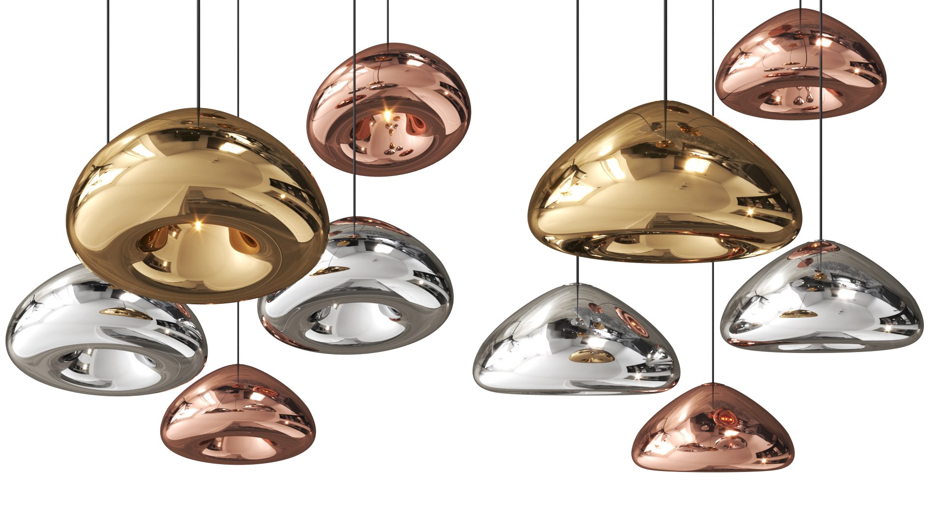 Void Pendant Copper by Tom Dixon Light model - TurboSquid 2113283