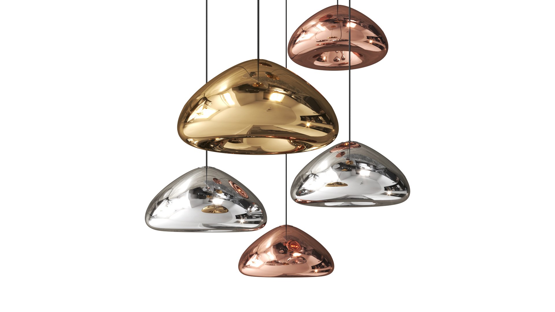Void Pendant Copper by Tom Dixon Light model - TurboSquid 2113283