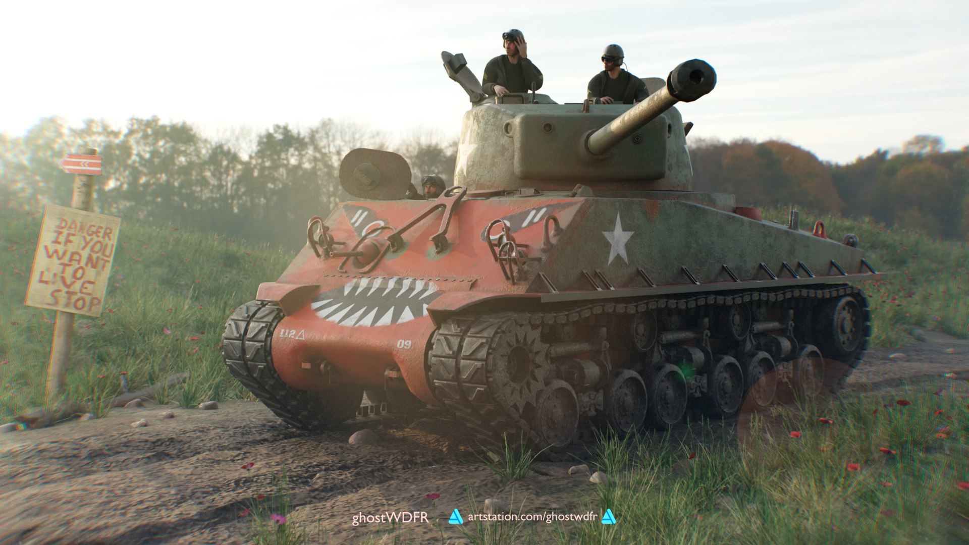 Sherman M4A3 76W with full interior 3D model - TurboSquid 2135209