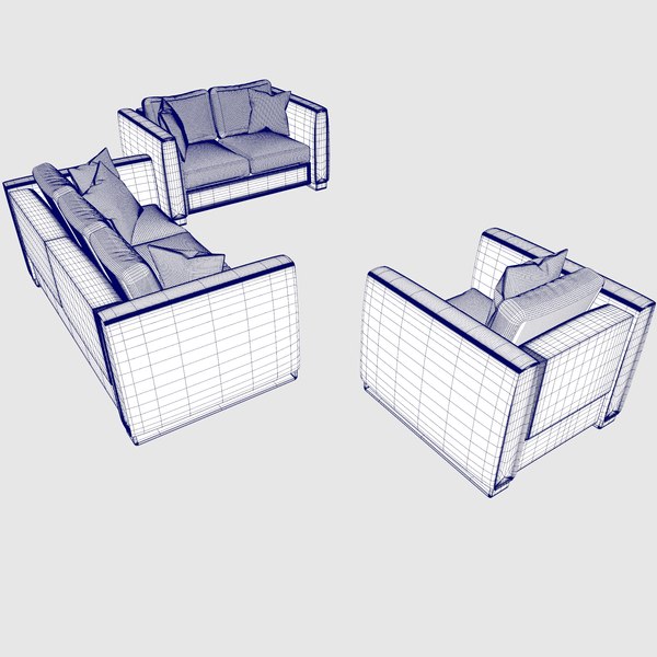 3D model Modern Sofa Set Furniture - TurboSquid 2042955