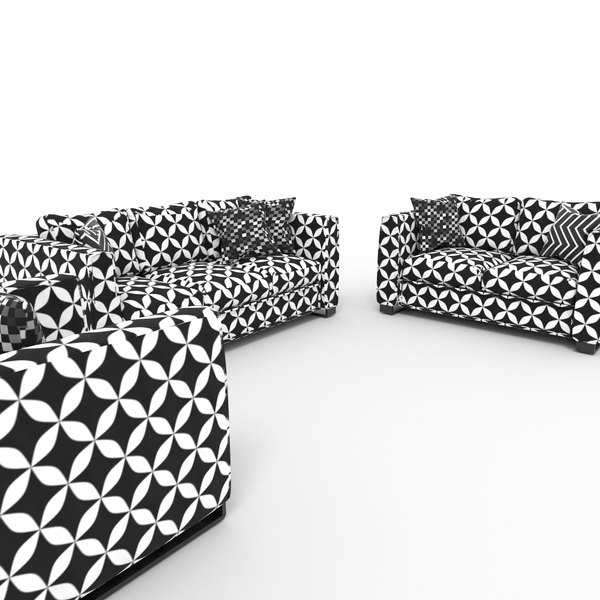 3D model Modern Sofa Set Furniture - TurboSquid 2042955