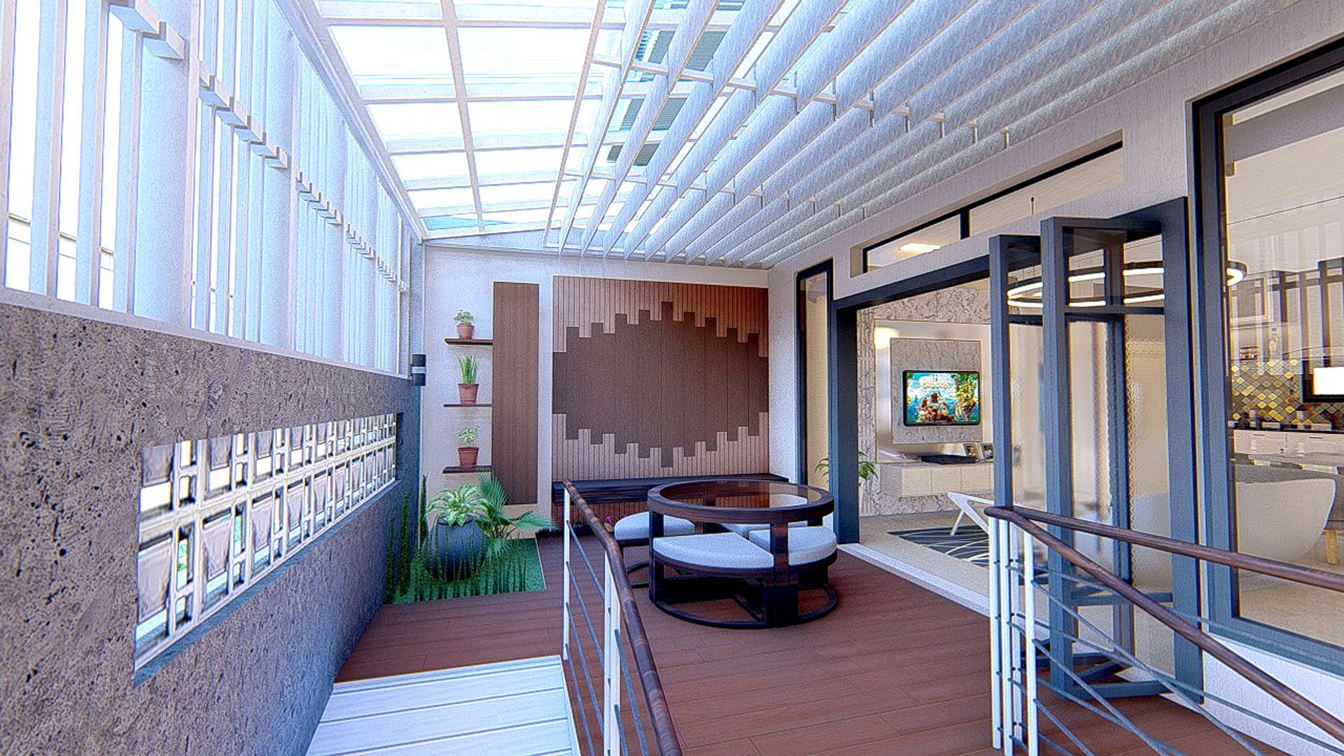 3D 4 STORY MODERN HOUSE ARCHITECTURE - TurboSquid 2105386