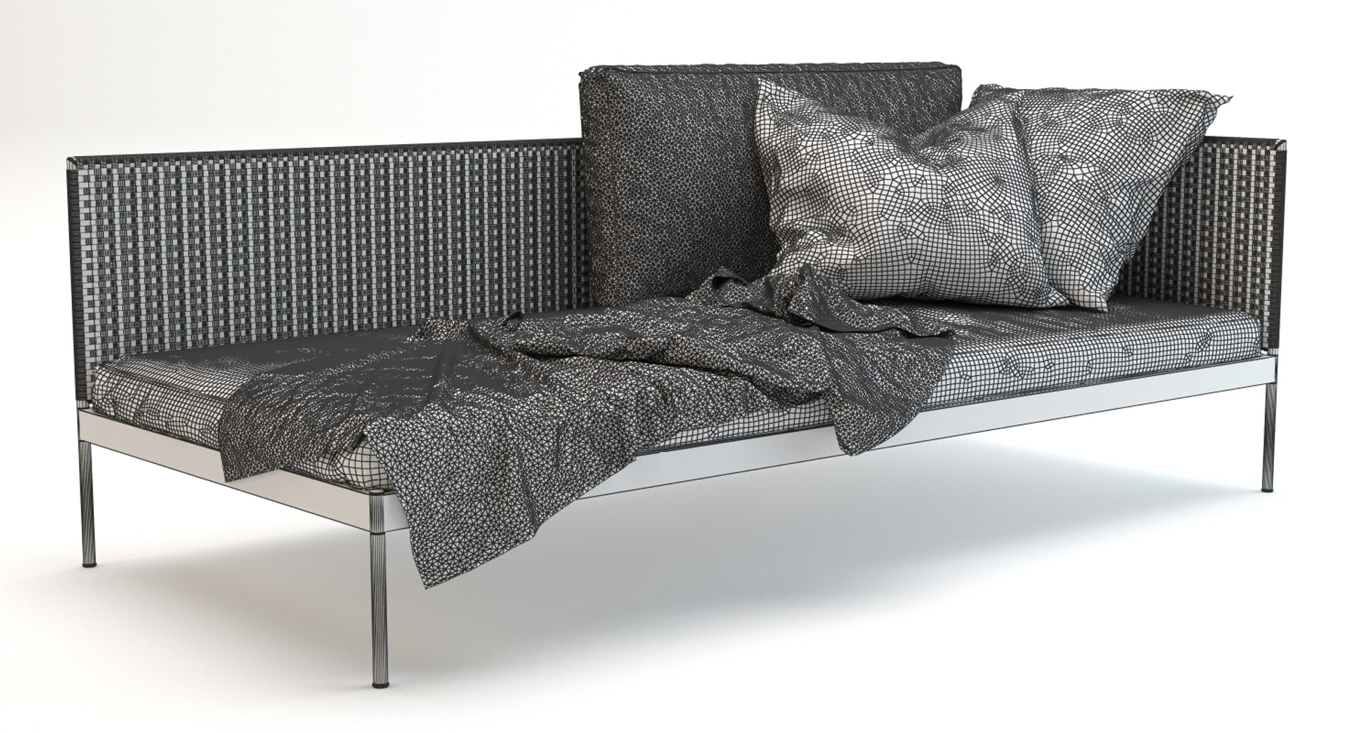 3d Model Roda Basket Sofa Module