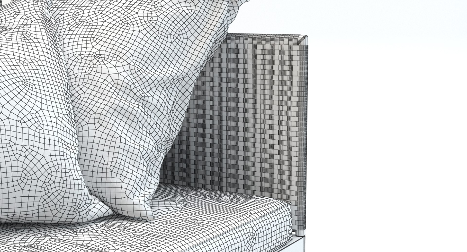 3d Model Roda Basket Sofa Module