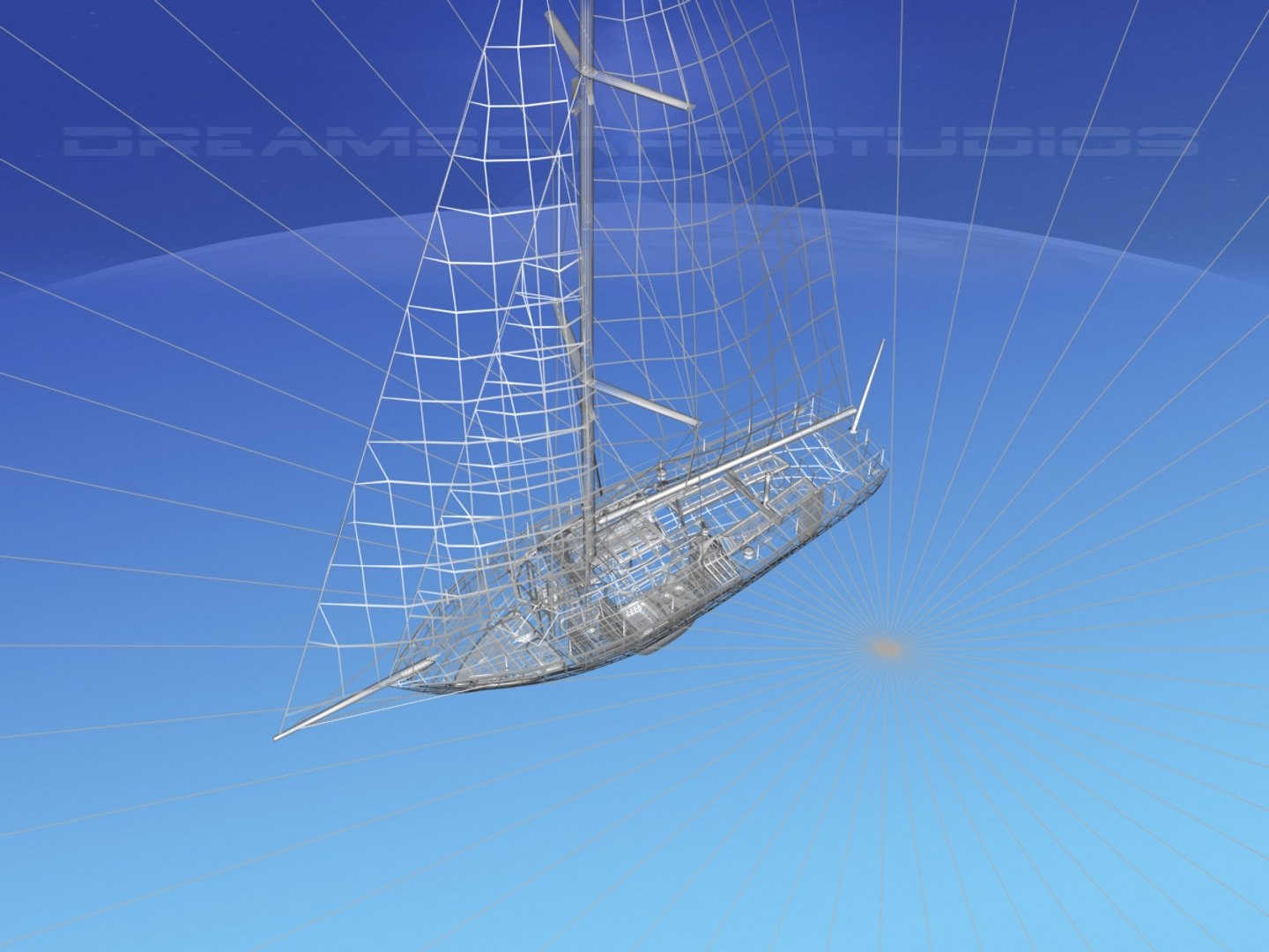 3D Cutter Rigged Sailing Sailboats Model - TurboSquid 1306365