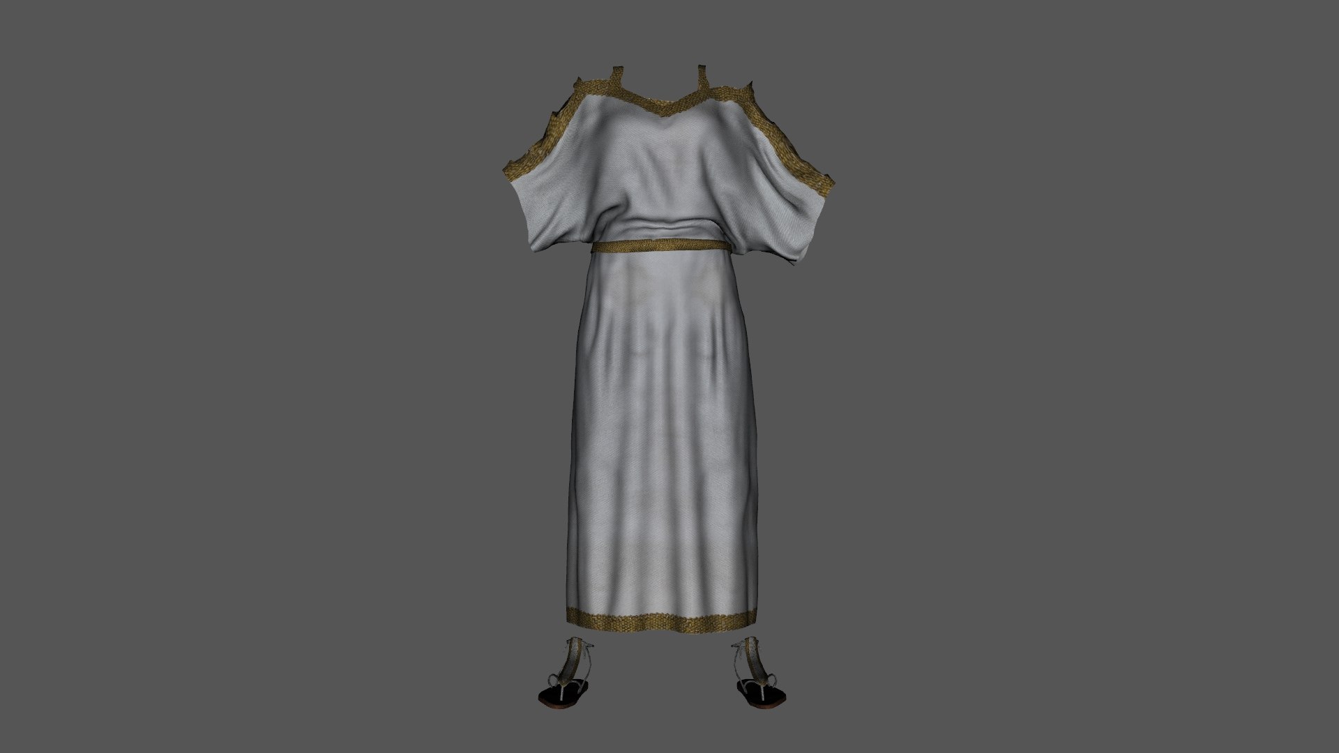 3D Chiton Roman Dress Gown Low-poly 3D Model - TurboSquid 2366474
