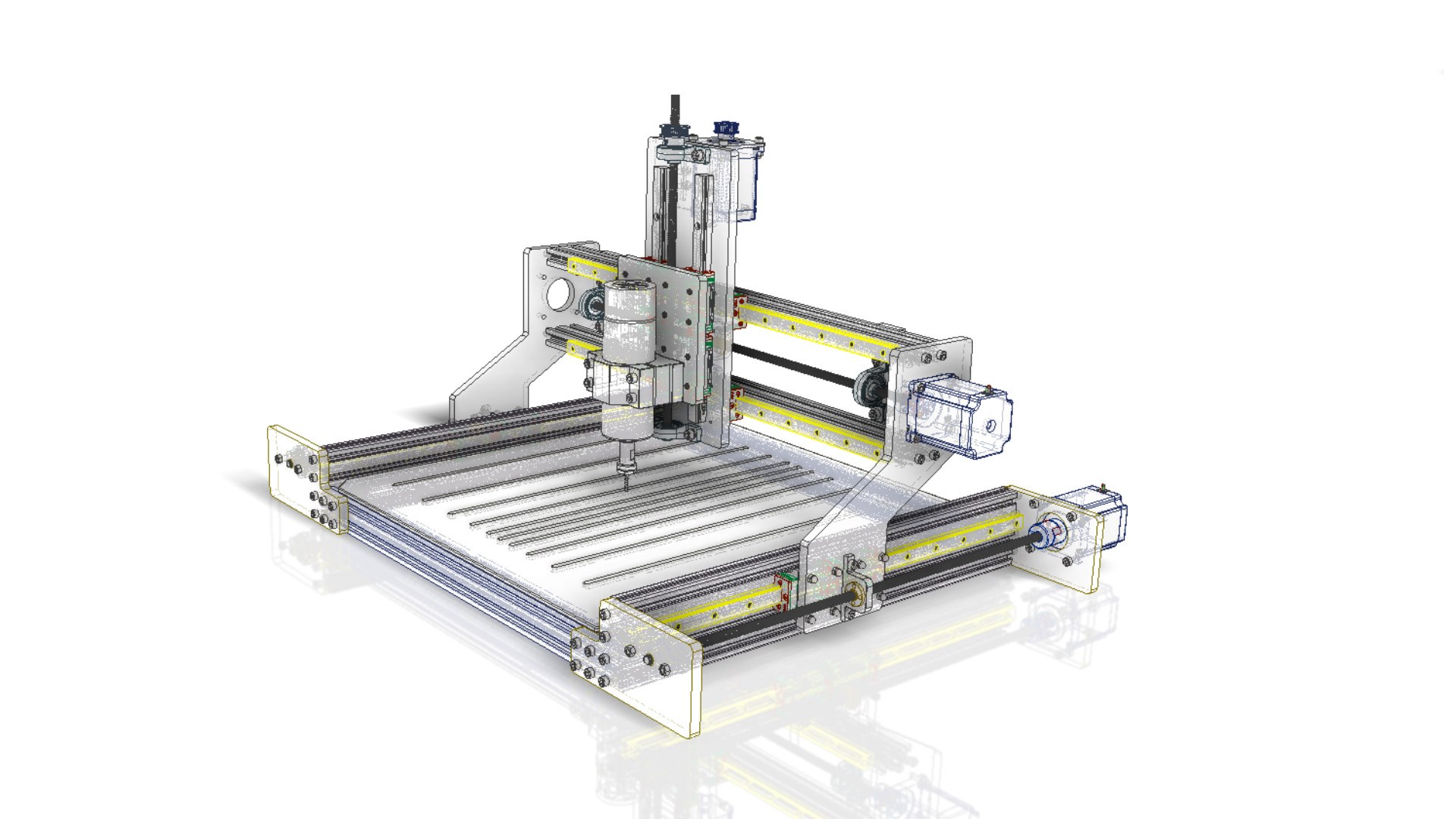 3D Model CNC ROUTER With NEMA23 STEPPER MOTOR - TurboSquid 2259774