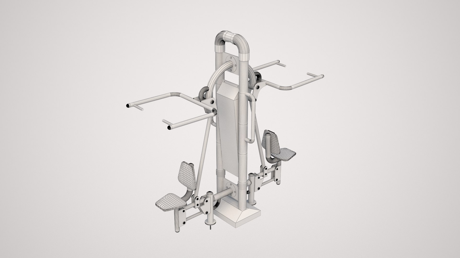 Street Exercise Equipment Set-04 Model - TurboSquid 2146951