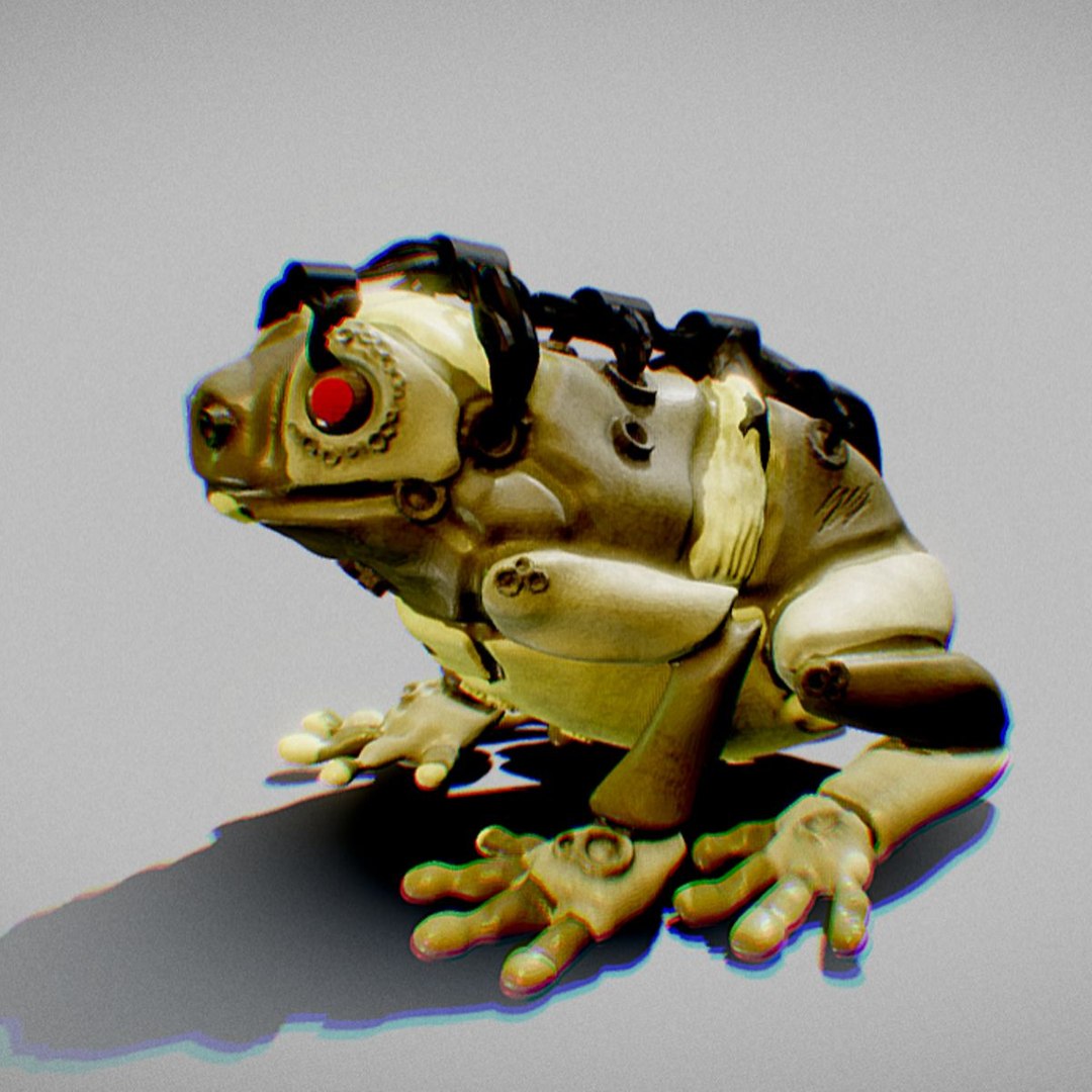3D Model Cyber Frog - TurboSquid 1546633