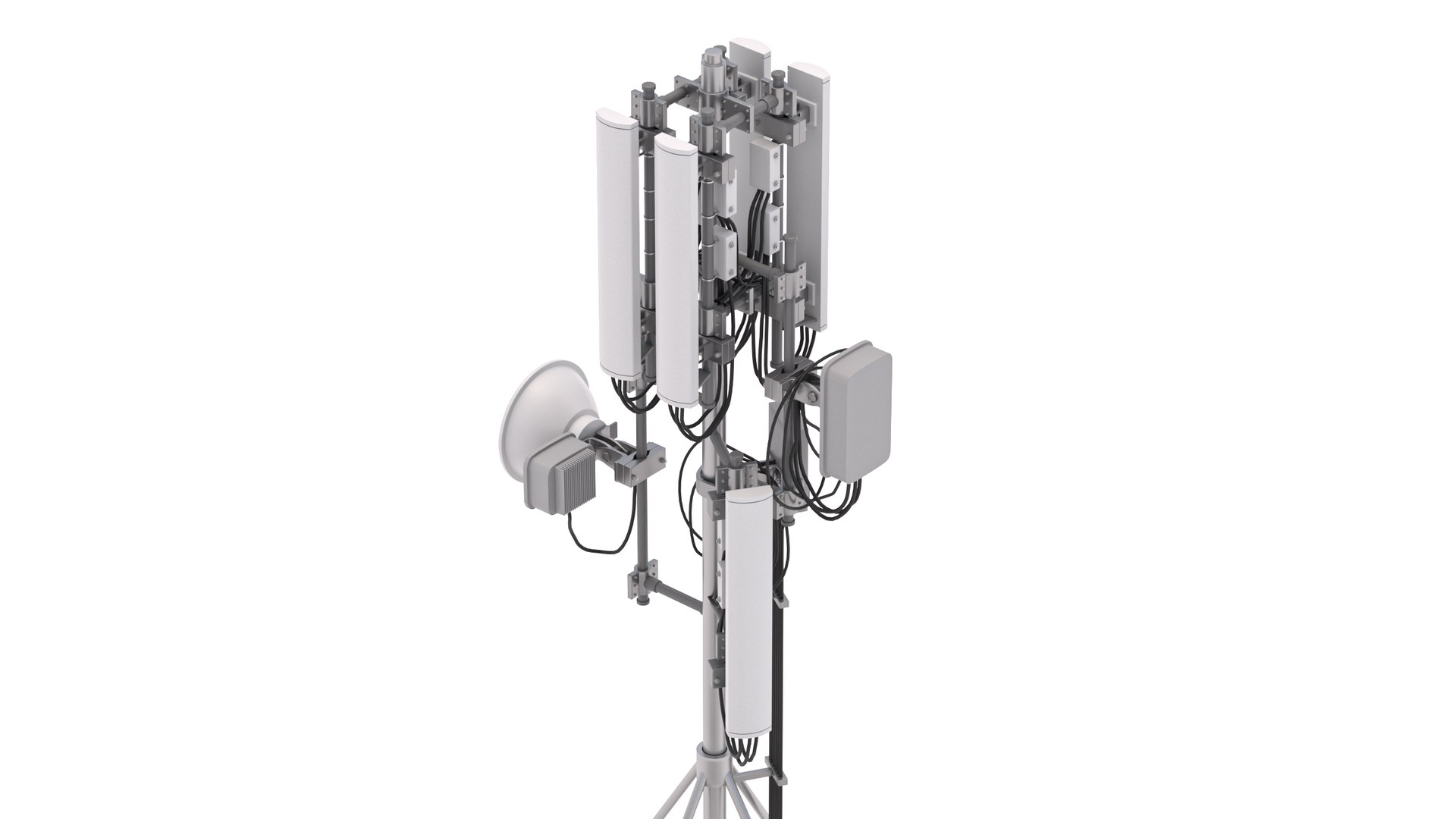 Roof Cell Phone Tower 2 3D Model - TurboSquid 2328521