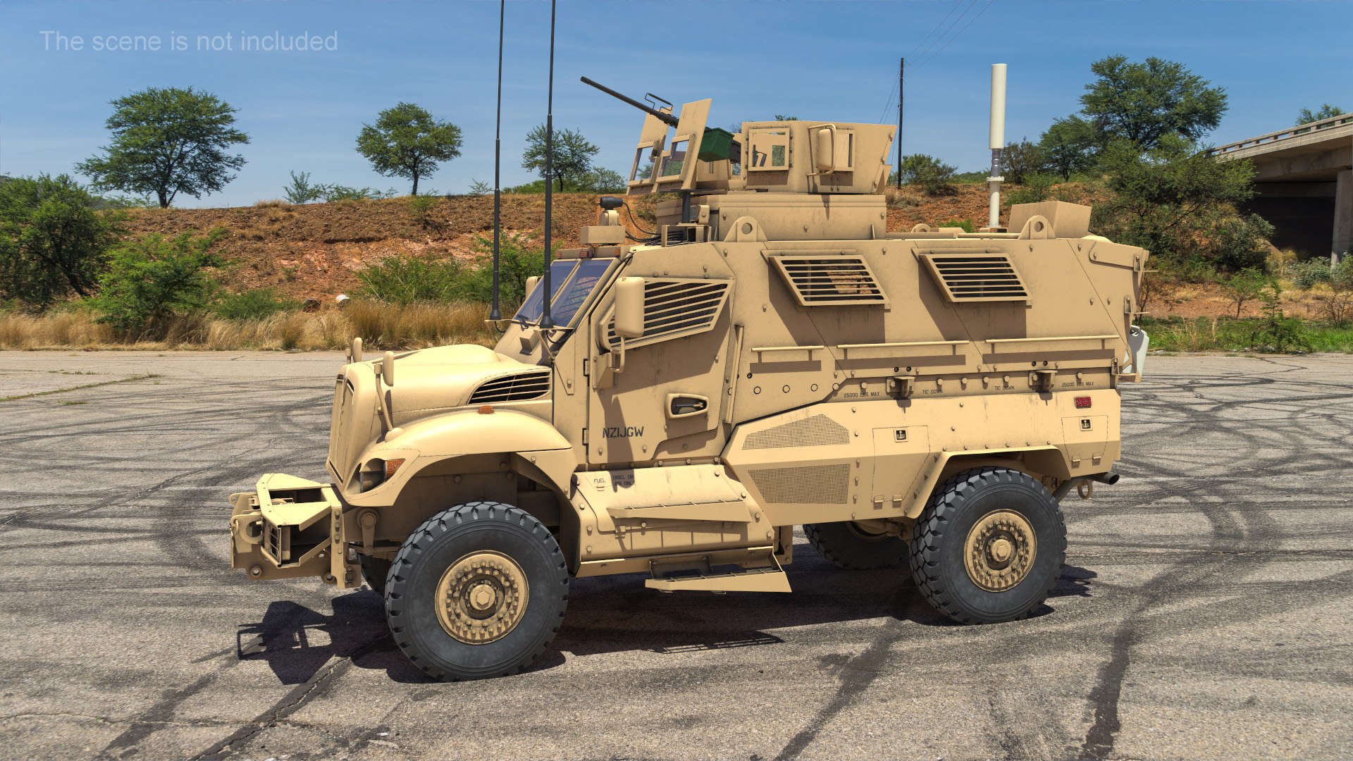 Armored Vehicle Tower With Machine Gun 3D Model - TurboSquid 1995762