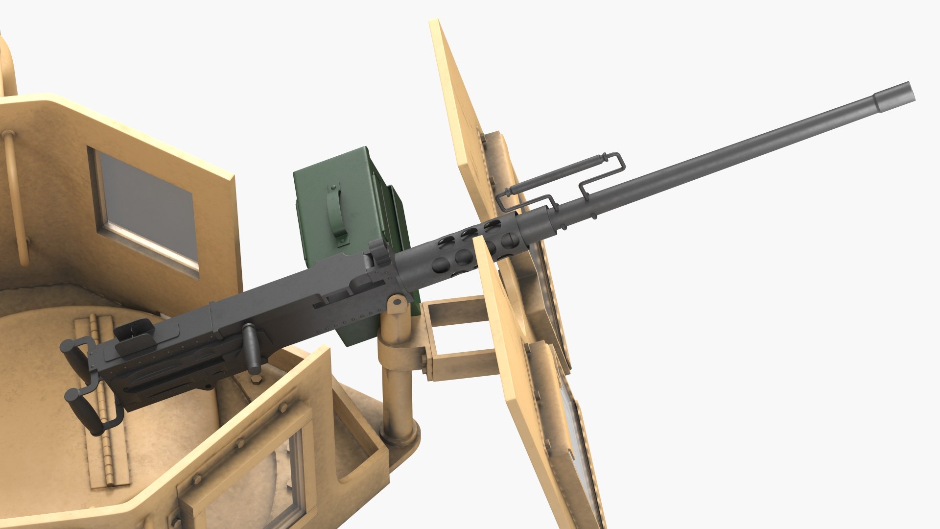 Armored Vehicle Tower With Machine Gun 3D Model - TurboSquid 1995762