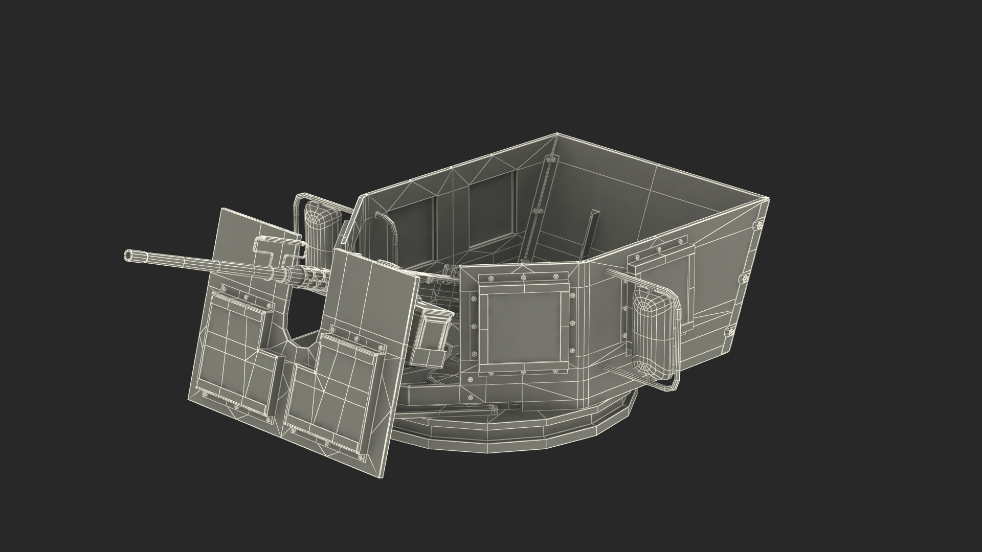 Armored Vehicle Tower With Machine Gun 3D Model - TurboSquid 1995762