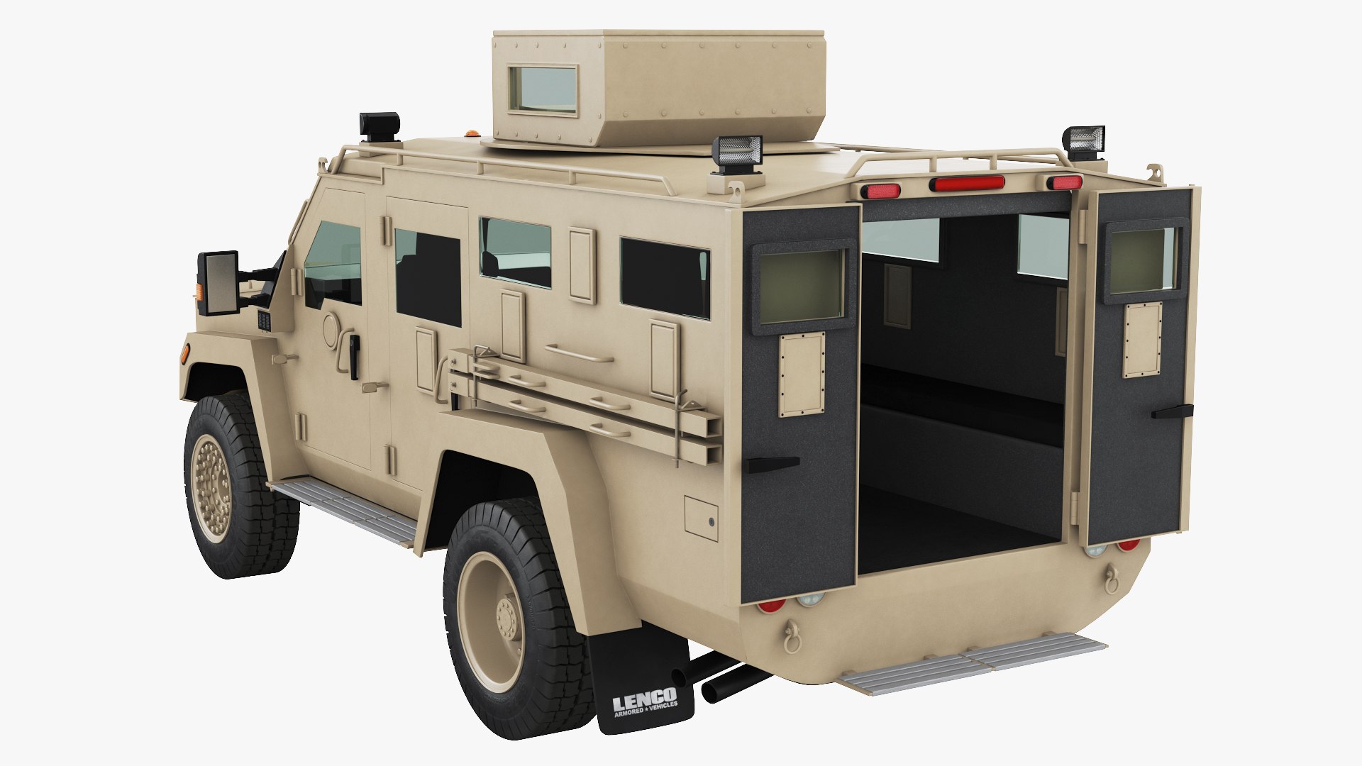 3D Lenco BearCat G3 - Off Road Armored Vehicle Dust - TurboSquid 1901955