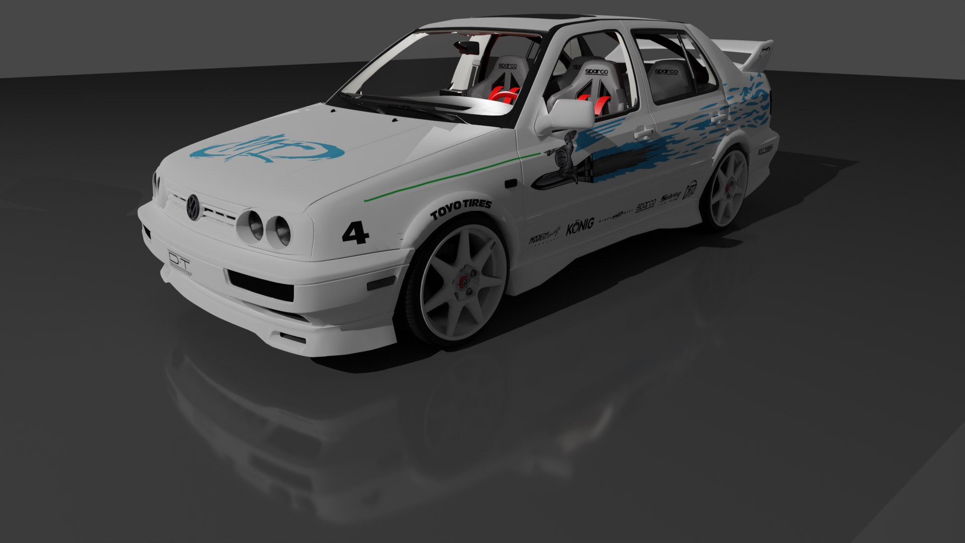 1995 Volkswagen Jetta 3D - TurboSquid 2211274