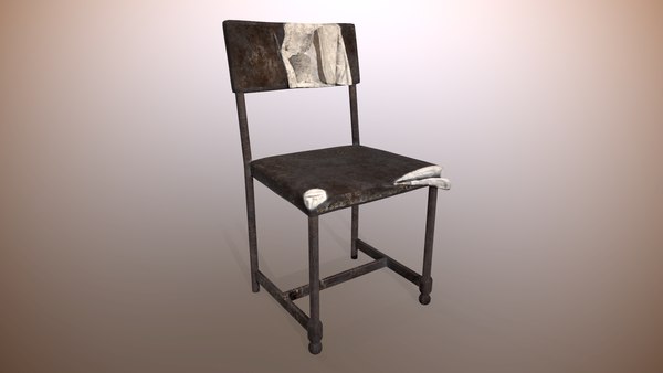 Old chair scratch model - TurboSquid 1302835