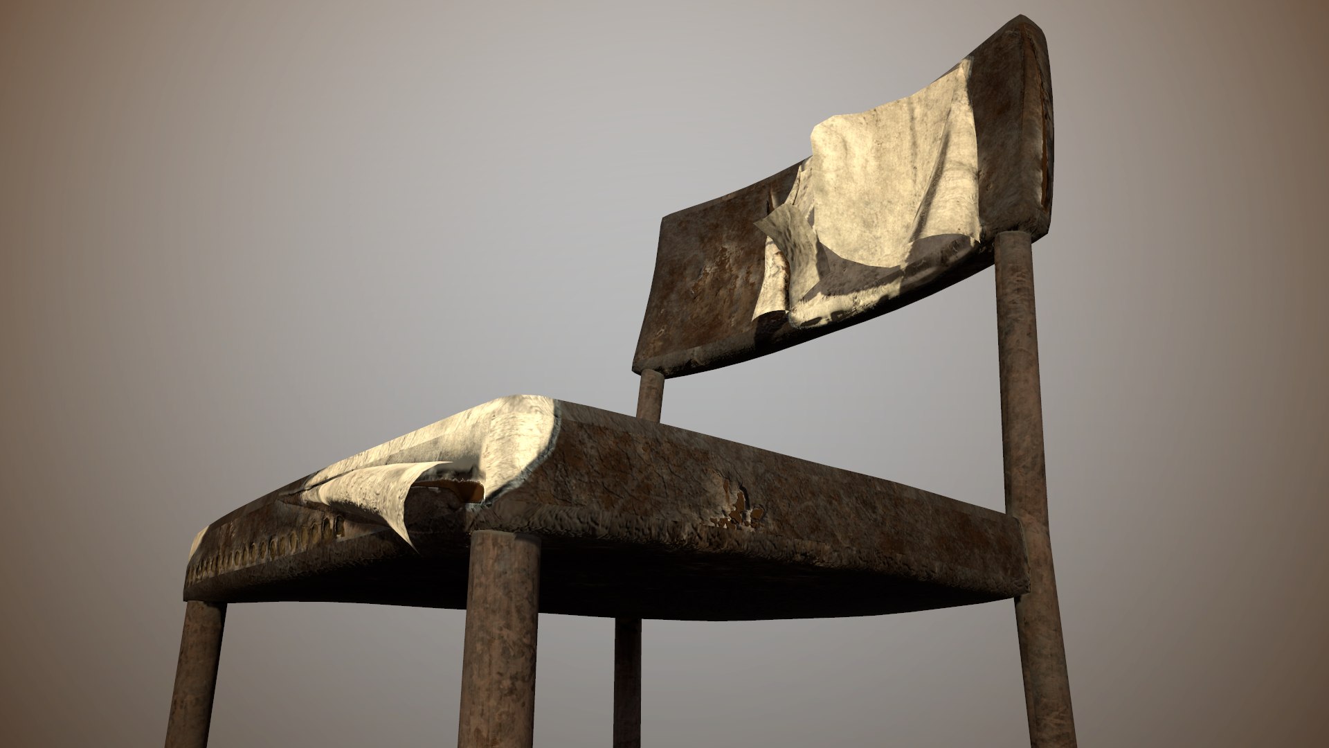 Old Chair Scratch Model - TurboSquid 1302835