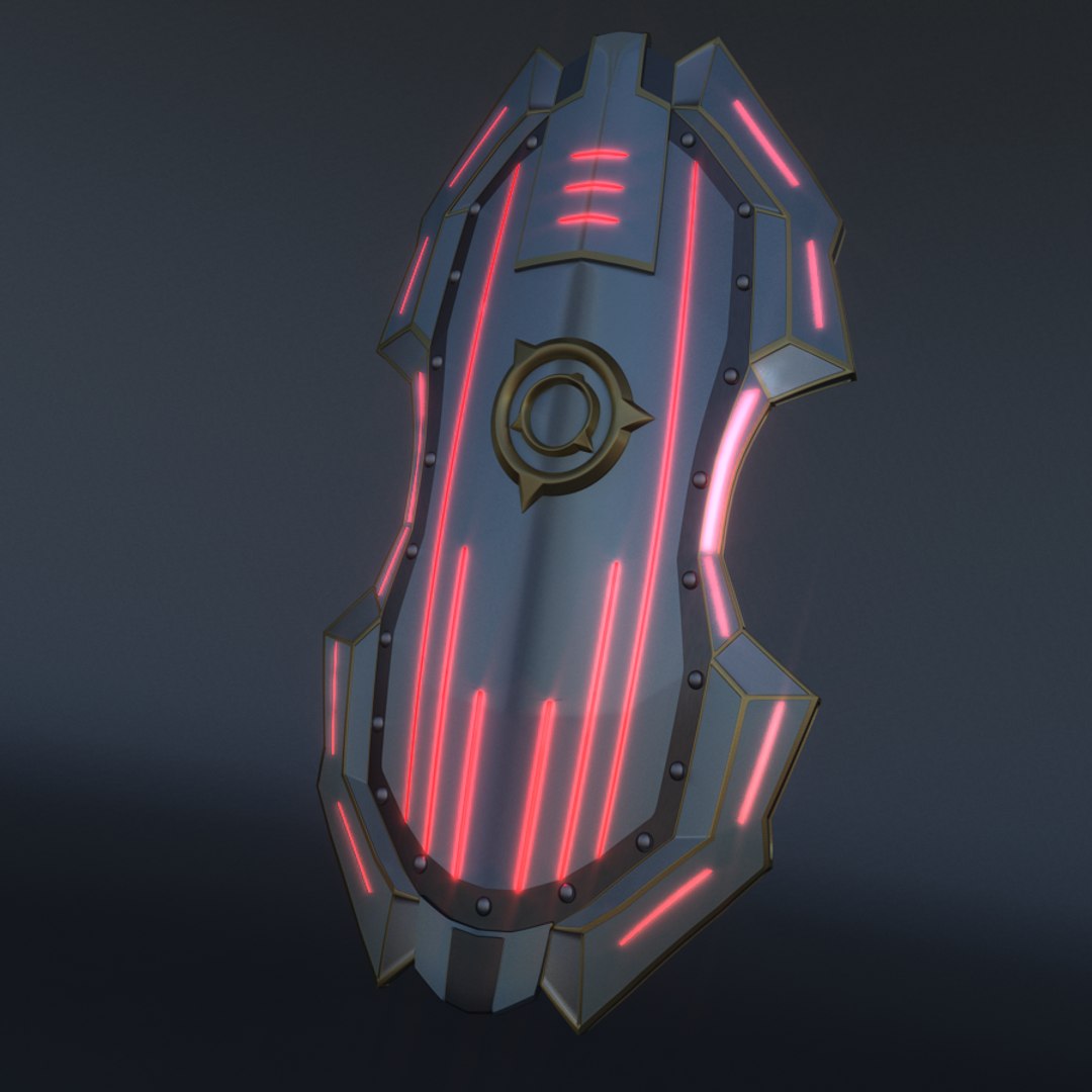 3D Model Sci-fi Shield - TurboSquid 1324011