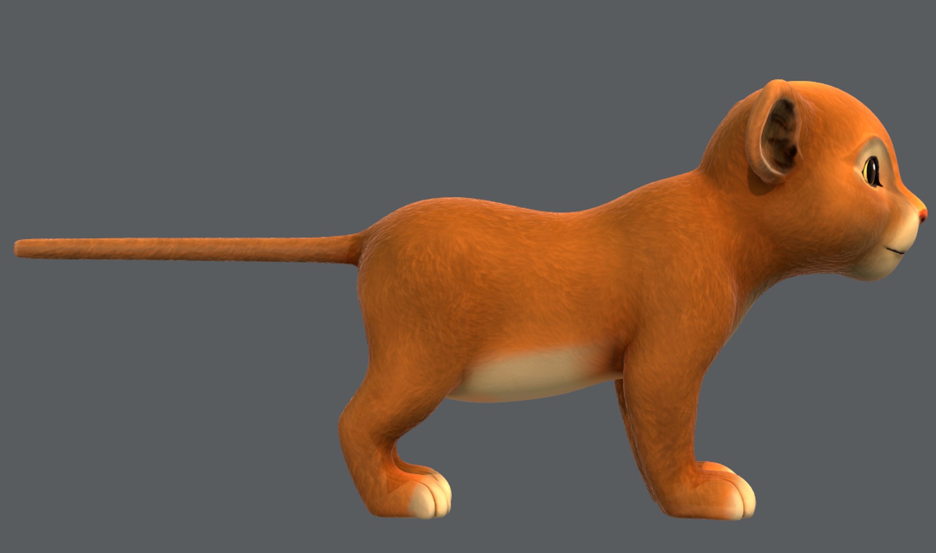 Lion v01 cartoon animal model - TurboSquid 1334569