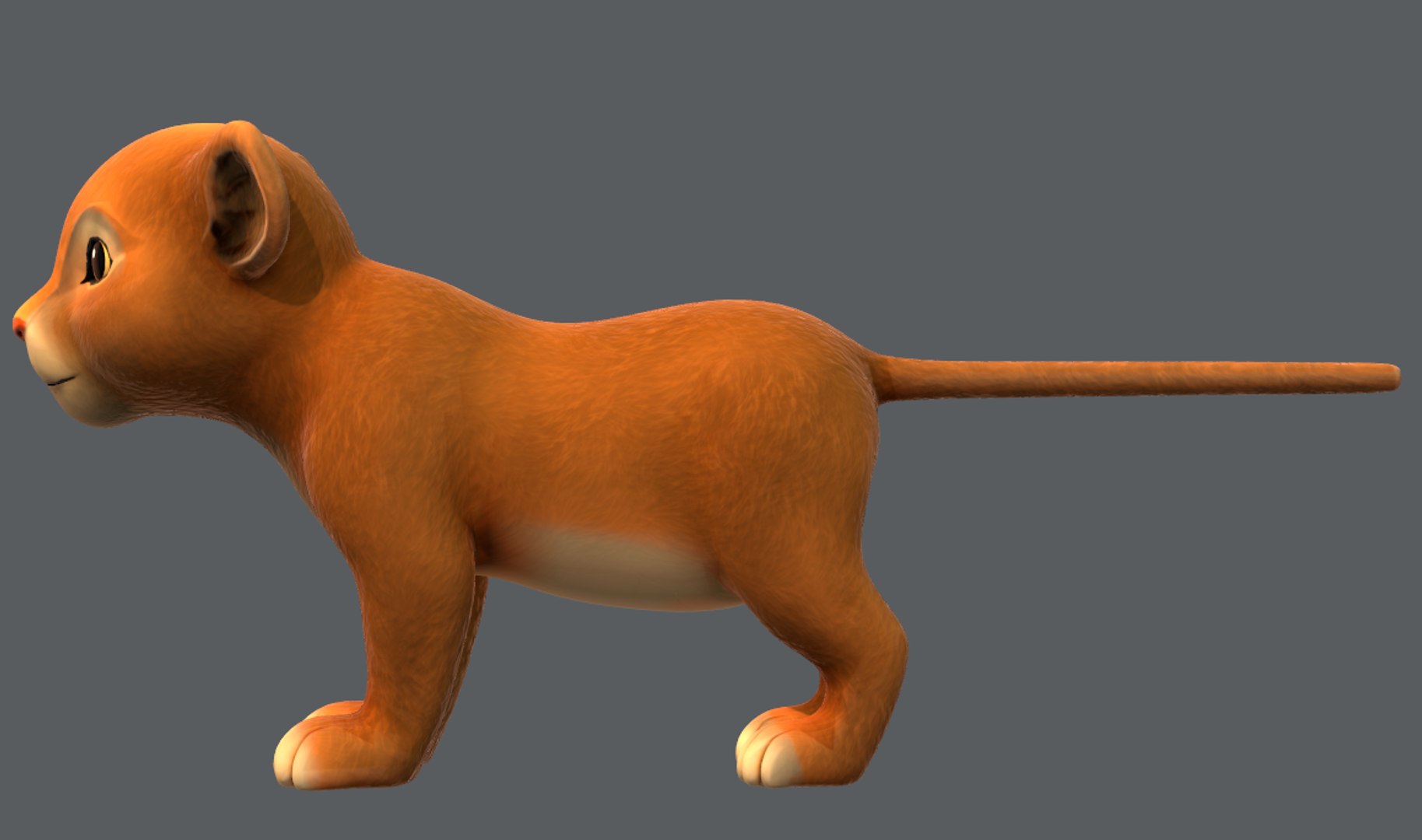 Lion v01 cartoon animal model - TurboSquid 1334569
