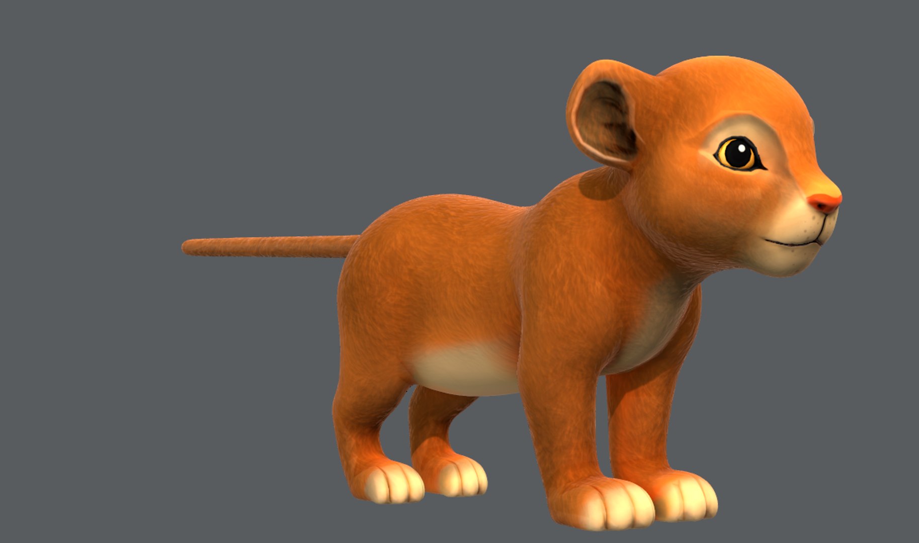 Lion v01 cartoon animal model - TurboSquid 1334569