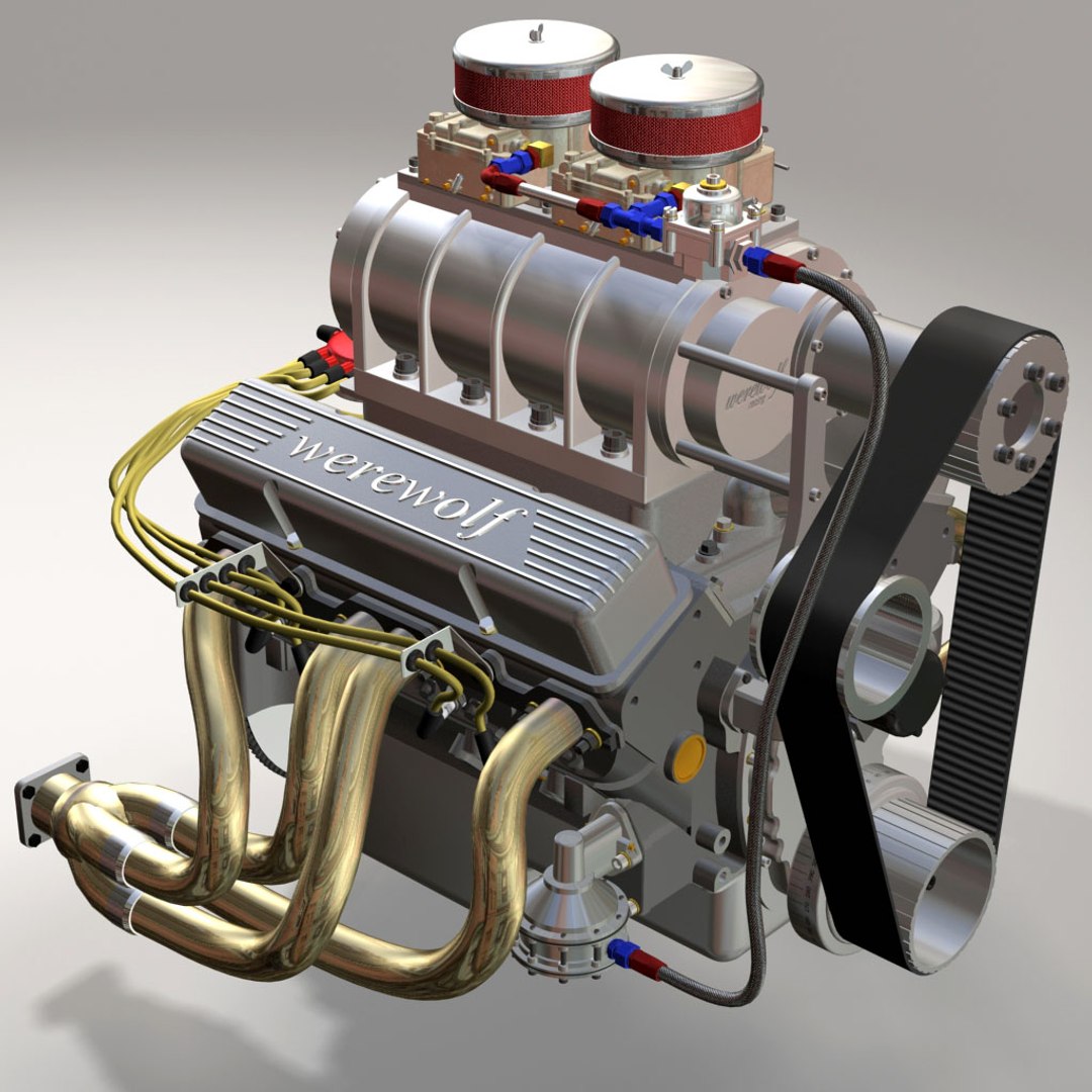3d Small Block V8 Engine